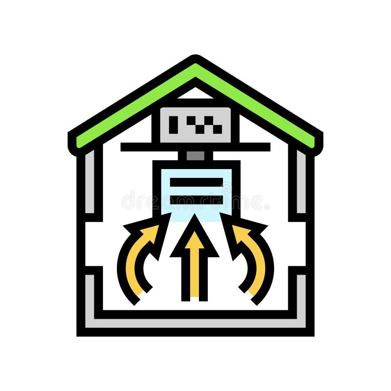 Return Air Ventilation Color Icon Vector Illustration Stock ...
