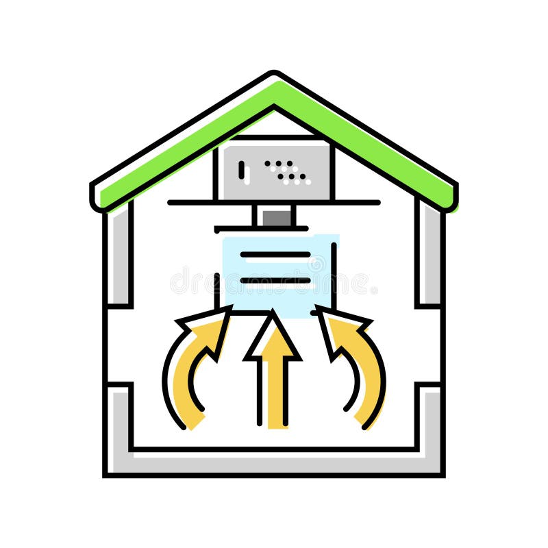 Return Air Ventilation Color Icon Vector Illustration Stock ...