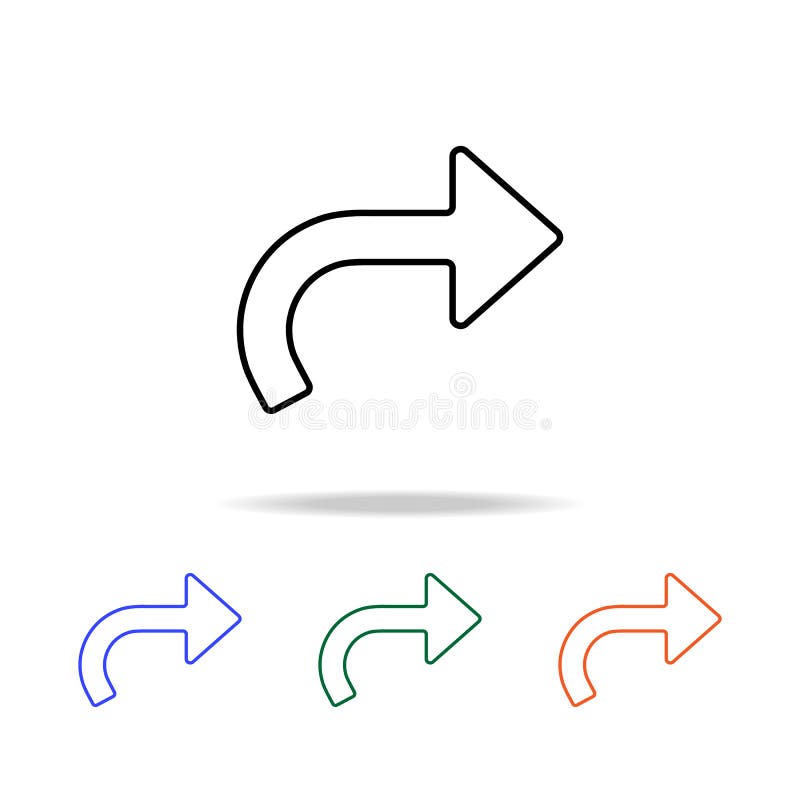 Return Arrow Icon. Elements of Simple Web Icon in Multi Color. Premium ...