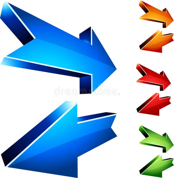 Return arrows. stock vector. Illustration of perspective - 13160219