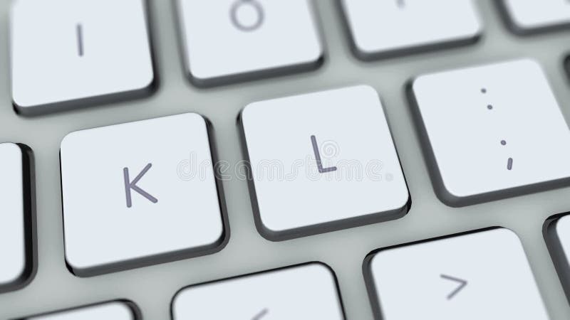 Return Button on Computer Keyboard. Key is Pressed Stock Video - Video ...