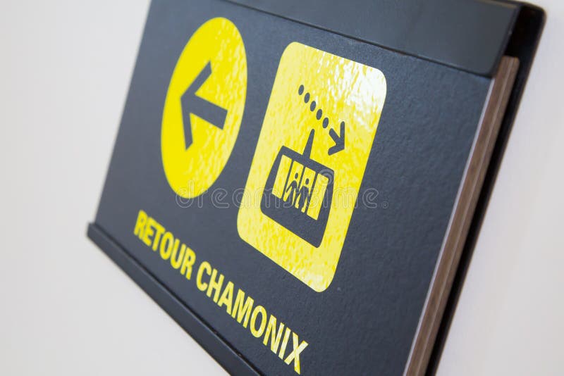 Return chamonix sign stock photo. Image of destination - 49796826