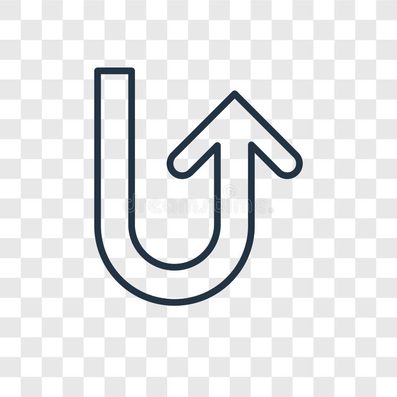 Return Concept Vector Linear Icon Isolated On Transparent Background ...