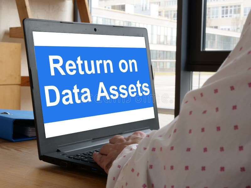 Return on Data Assets is Shown on the Conceptual Business Photo Stock ...