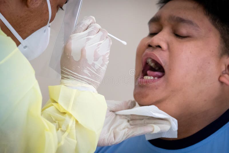 SWAB TEST CORONA COVID-19 editorial stock image. Image of iatfeid ...