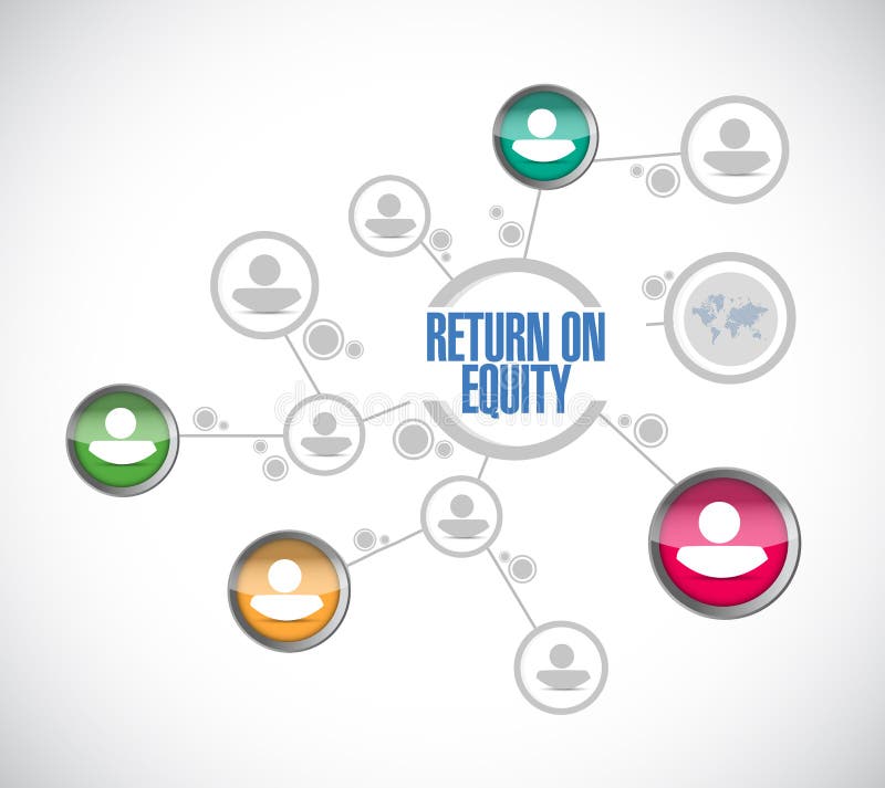 Return on Equity Business Graphs Sign Concept Stock Illustration ...