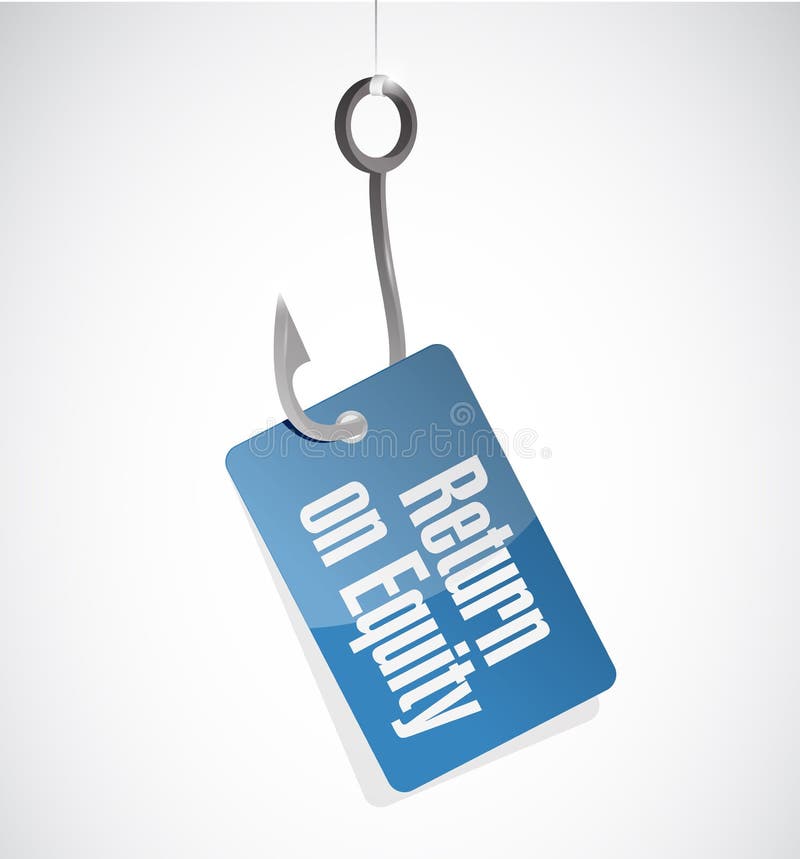 Return on Equity Business Graphs Sign Concept Stock Illustration ...