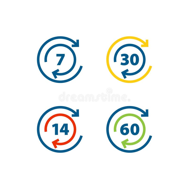 Return of goods icon stock vector. Illustration of circle - 144040572