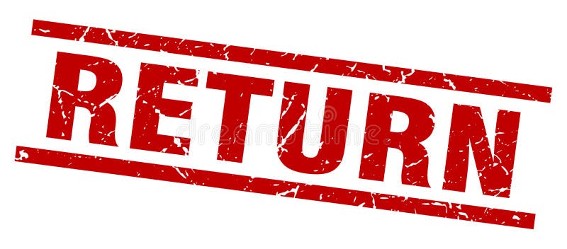 Return stamp stock vector. Illustration of seal, return - 122358159