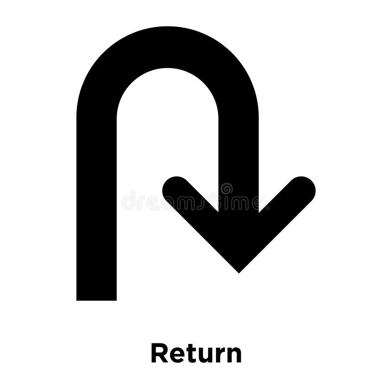 Return Icon Vector Isolated On White Background, Return Sign Stock ...