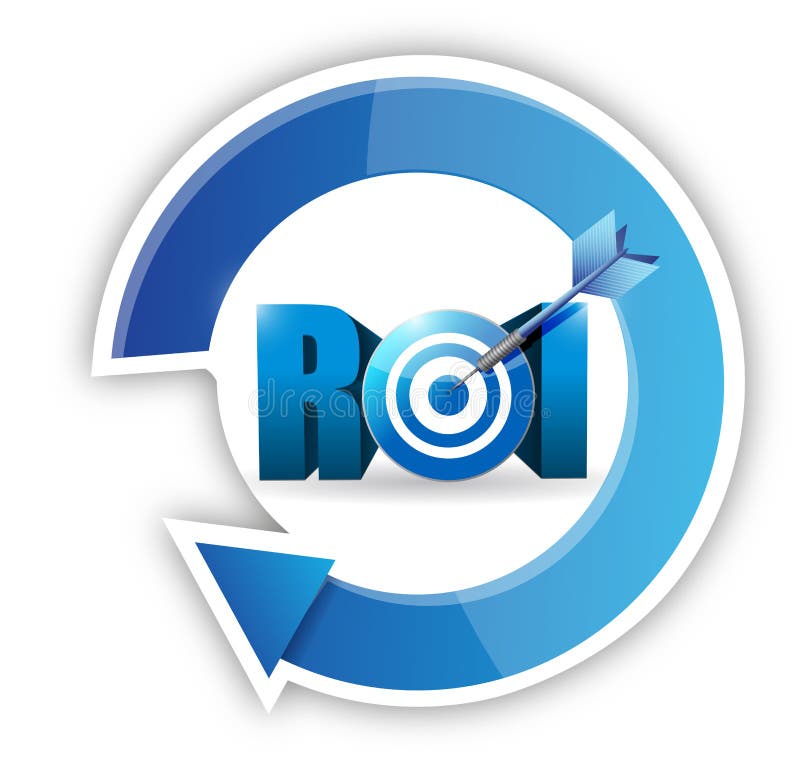 Return on Investment Business Concept. Target Stock Illustration ...