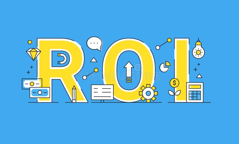 Return on Investment Concept Vector Illustration. Flat Design Stock ...