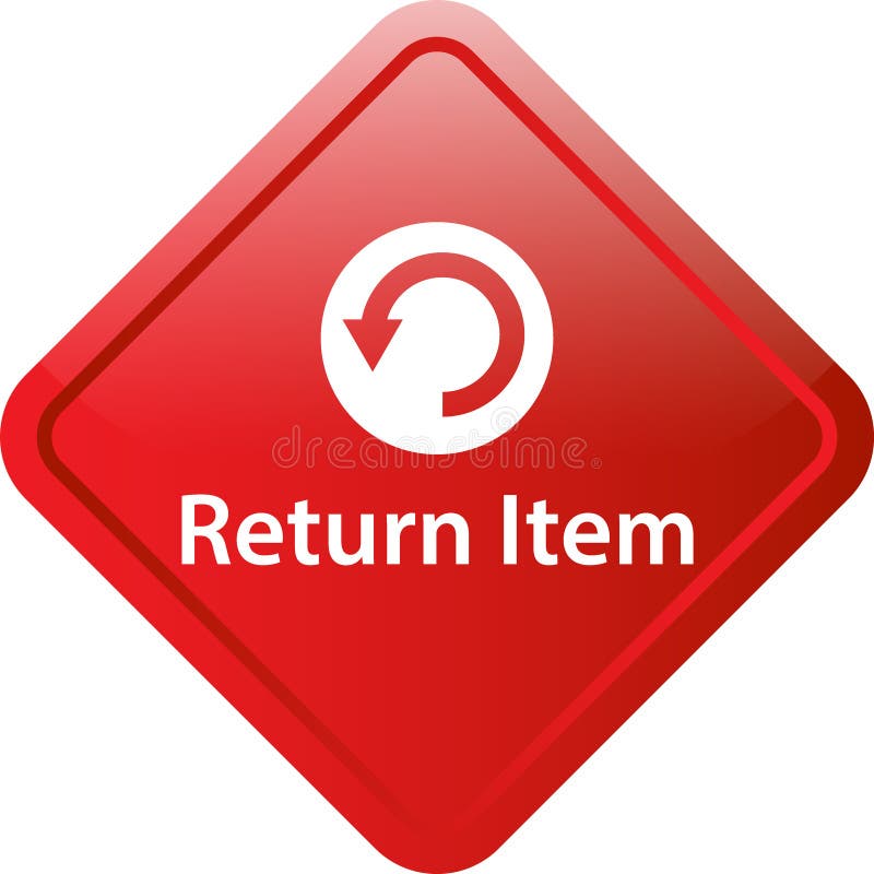Return item icon button stock illustration. Illustration of buttons ...