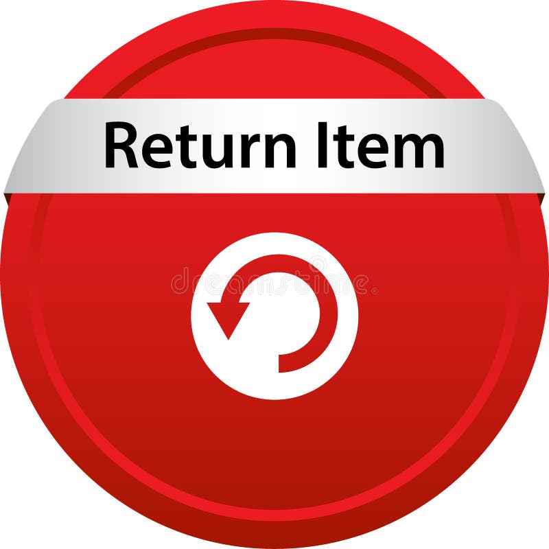 Return item icon button stock illustration. Illustration of image ... Return item icon button stock illustration. Illustration of image ...