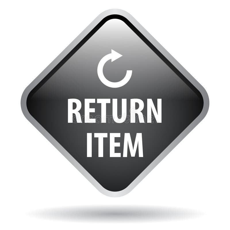 Return item icon button stock illustration. Illustration of element ...