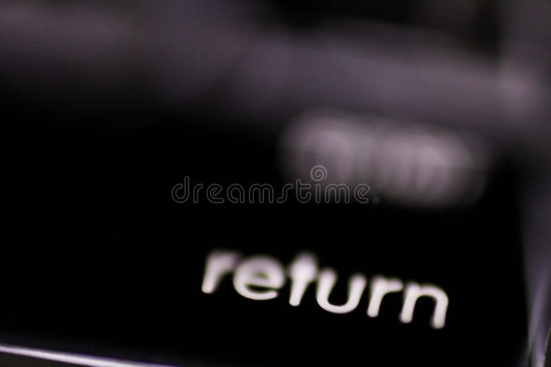 Return Key on Modern Light Gammer Keyboard. Keyboard. Stock Image ...