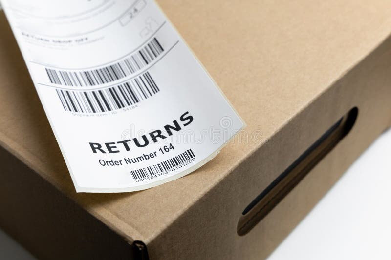 Return Label Barcode Returning Parcel Stock Photos - Free & Royalty ...