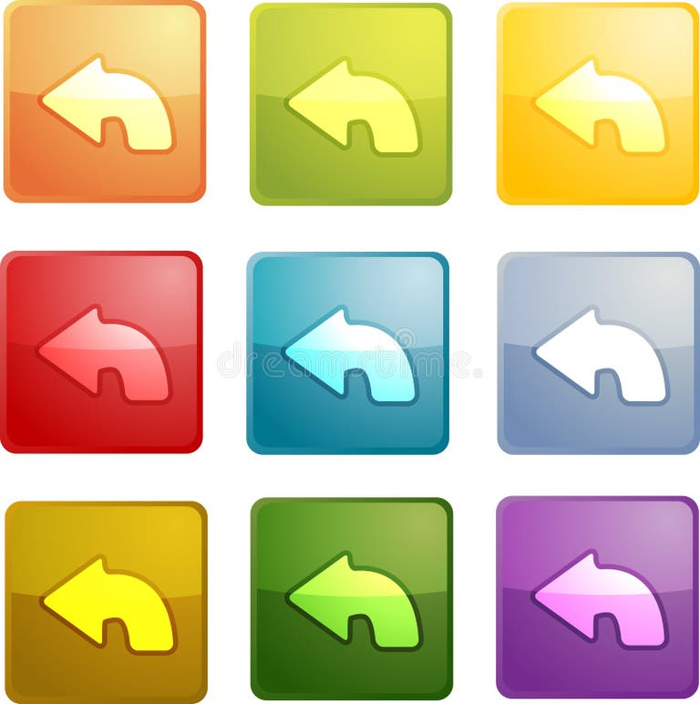 Return navigation icon stock illustration. Illustration of multiple ...