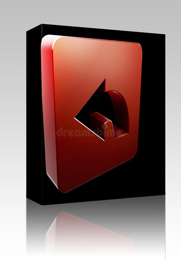 Return Navigation Icon Box Package Stock Illustration - Illustration of ...