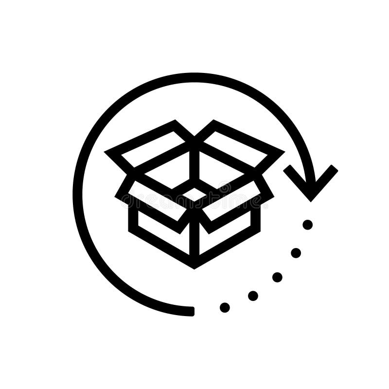Return Package Vector Icon. Delivery Parcel Illustration Symbol. Cargo ...