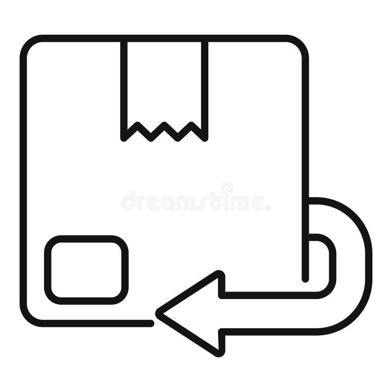 Return Parcel with Curved Arrow Sign Showing Return To Sender Concept ...