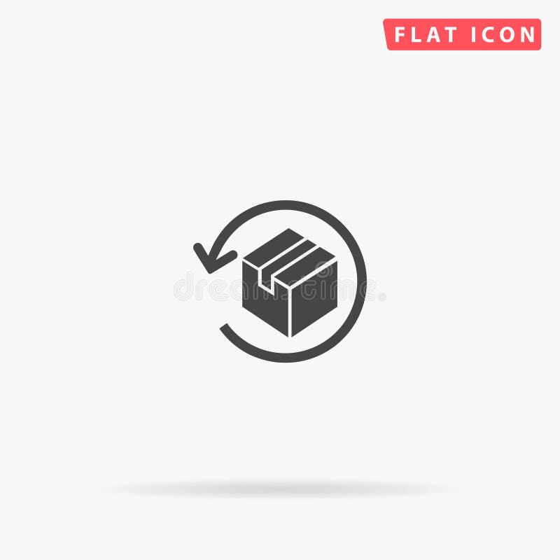 Return Package Vector Icon. Delivery Parcel Illustration Symbol. Cargo ...