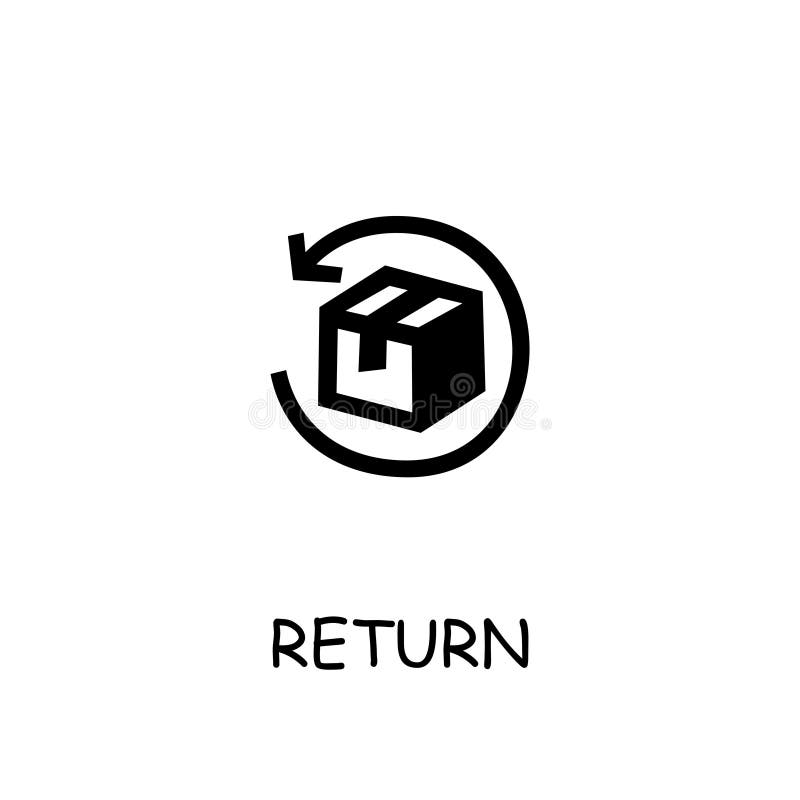 Return Parcel, Parcel Delivery and Evaporation Icons Set. Vector Stock ...