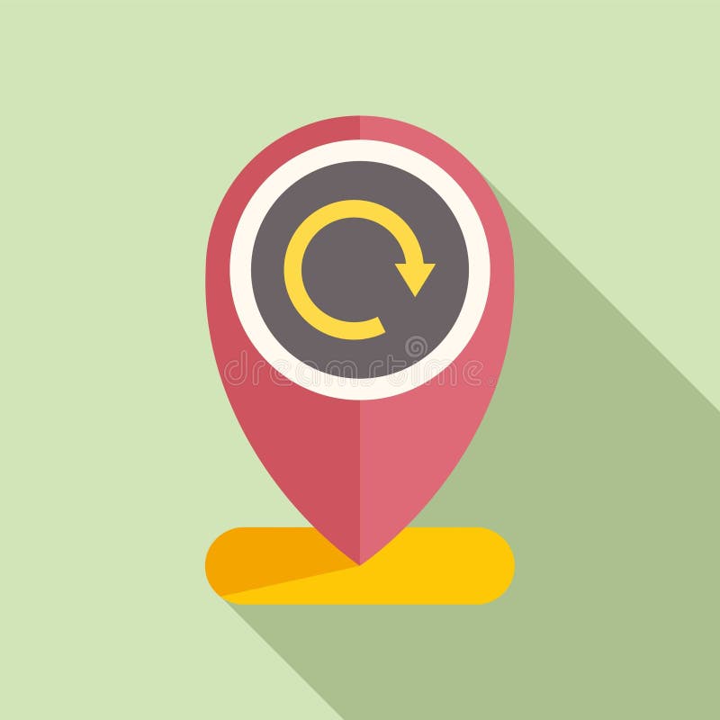 Return Parcel Location Icon Flat Vector. Shop Box Stock Vector - Illustration of customer ...