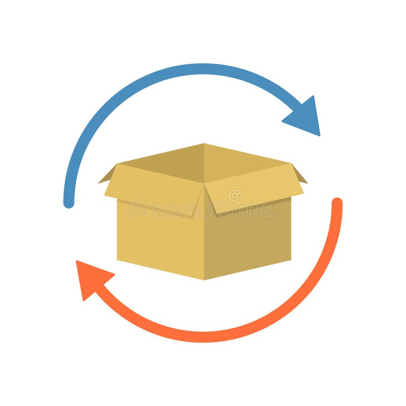 Return Parcel Sign. Package Tracking Symbol. Vector Design Stock Vector ...