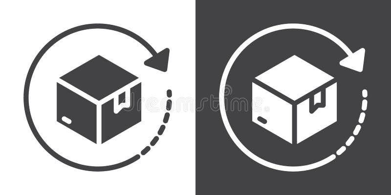 Return Purchase Icon Thin Line Illustration Set Stock Vector ...