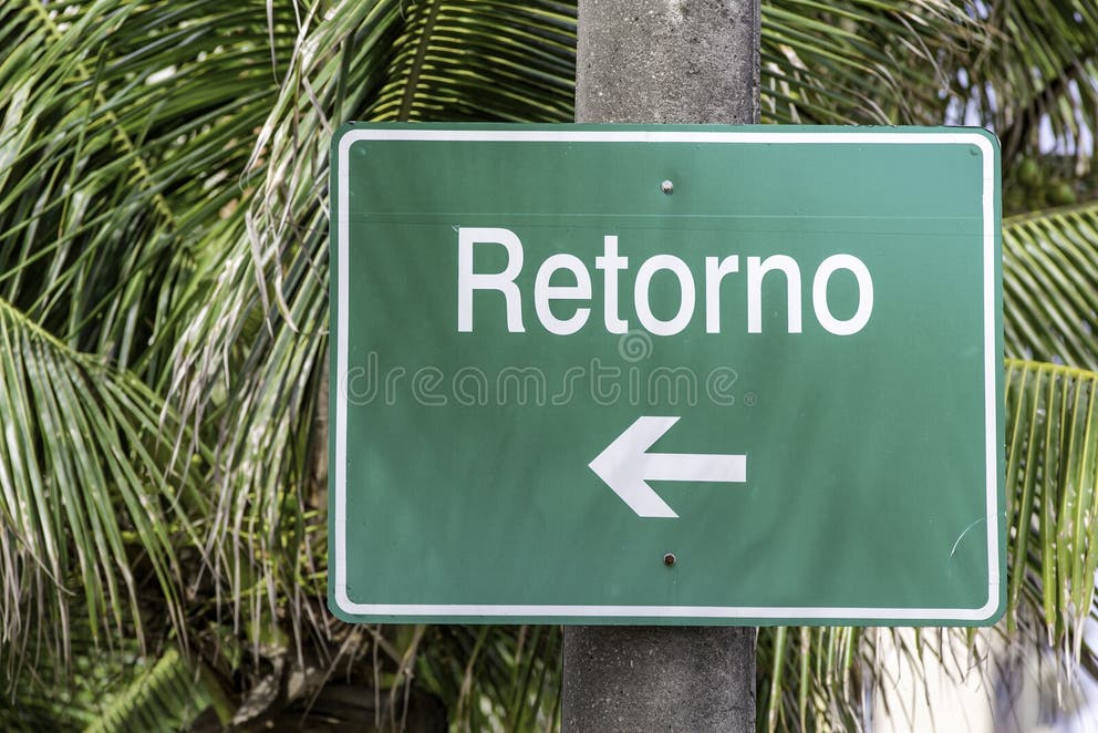 Return road sign stock photo. Image of cycle, progress - 29282652