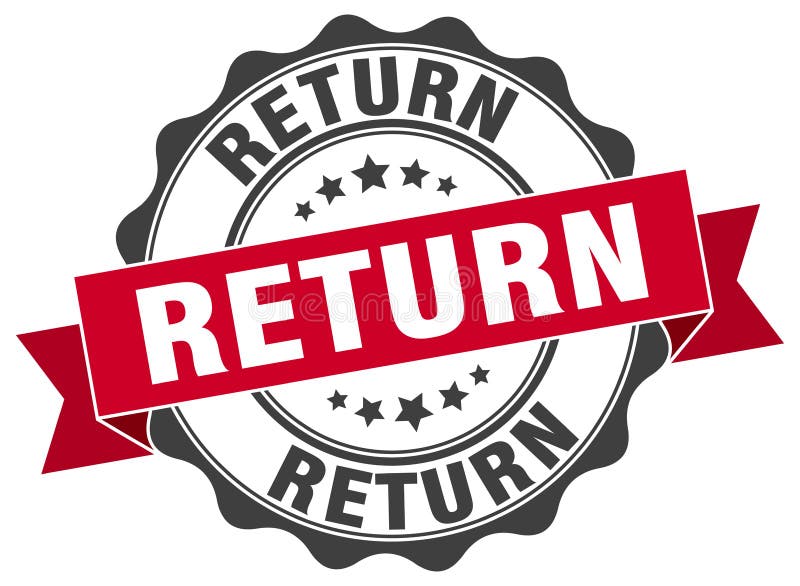 Return seal. stamp stock vector. Illustration of vector - 119899950