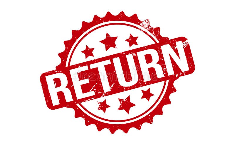 Return Rubber Stamp. Red Return Rubber Grunge Stamp Seal Vector ...