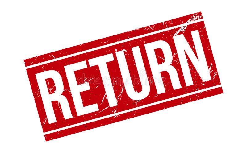 Return Rubber Stamp. Red Return Rubber Grunge Stamp Seal Vector ...