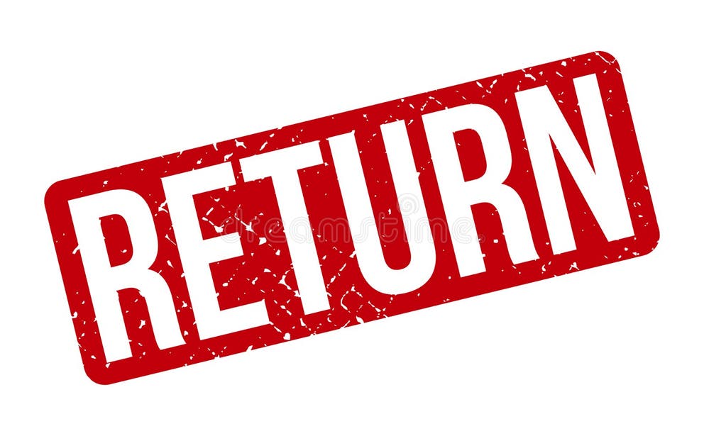 Return Rubber Stamp. Red Return Rubber Grunge Stamp Seal Vector ...