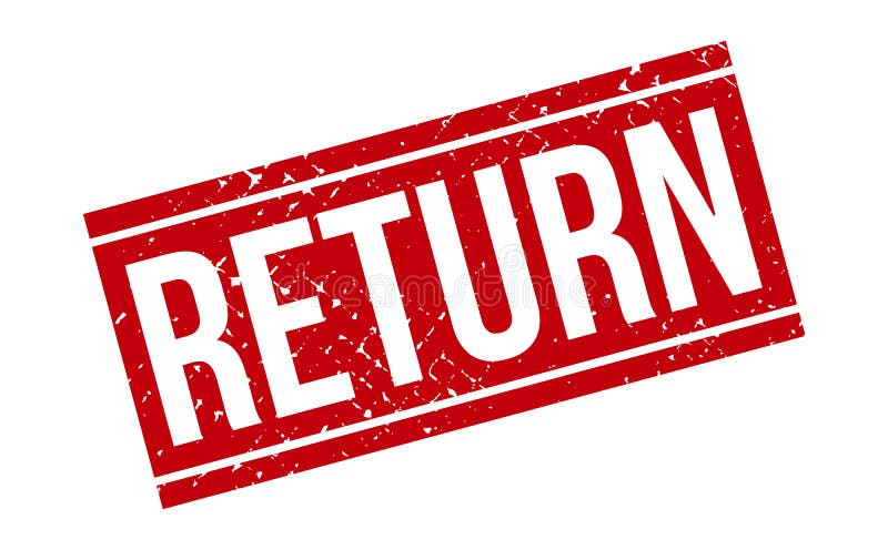 Return Rubber Stamp. Red Return Rubber Grunge Stamp Seal Vector ...