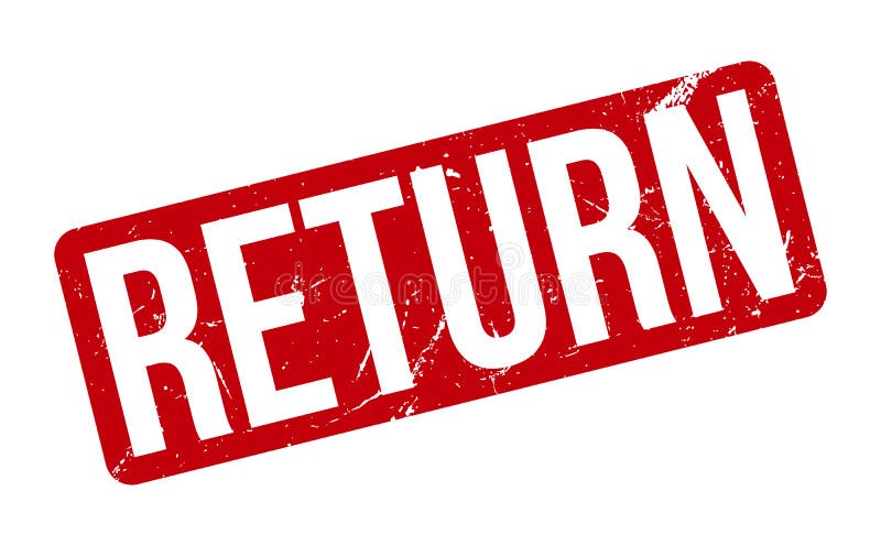Return Rubber Stamp. Red Return Rubber Grunge Stamp Seal Vector ...