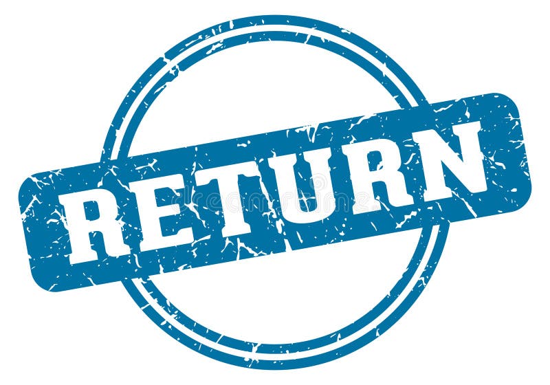 Return stamp stock vector. Illustration of rubber, graphic - 349493554