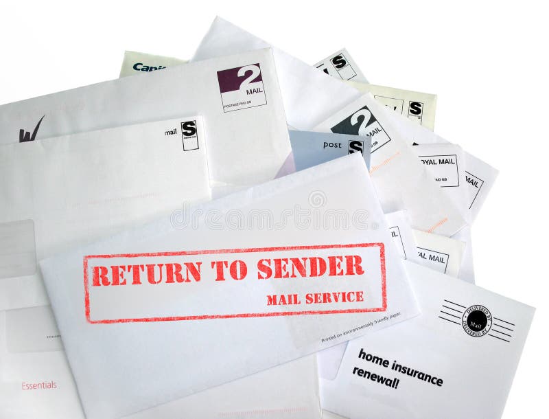Return To Sender Cardboard Box Unwanted Package Stock Illustration ...