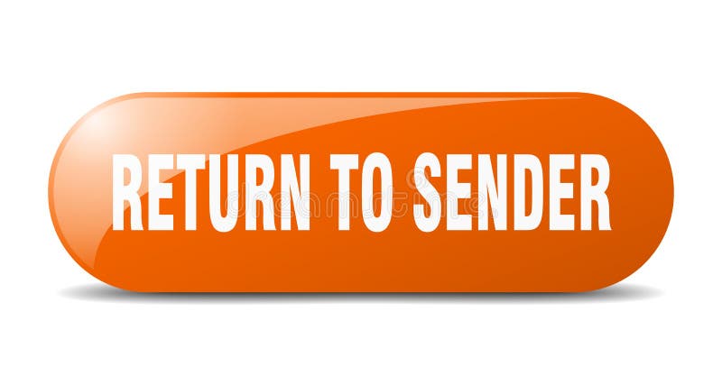 Return To Sender Banner. Return To Sender Speech Bubble Label Set ...