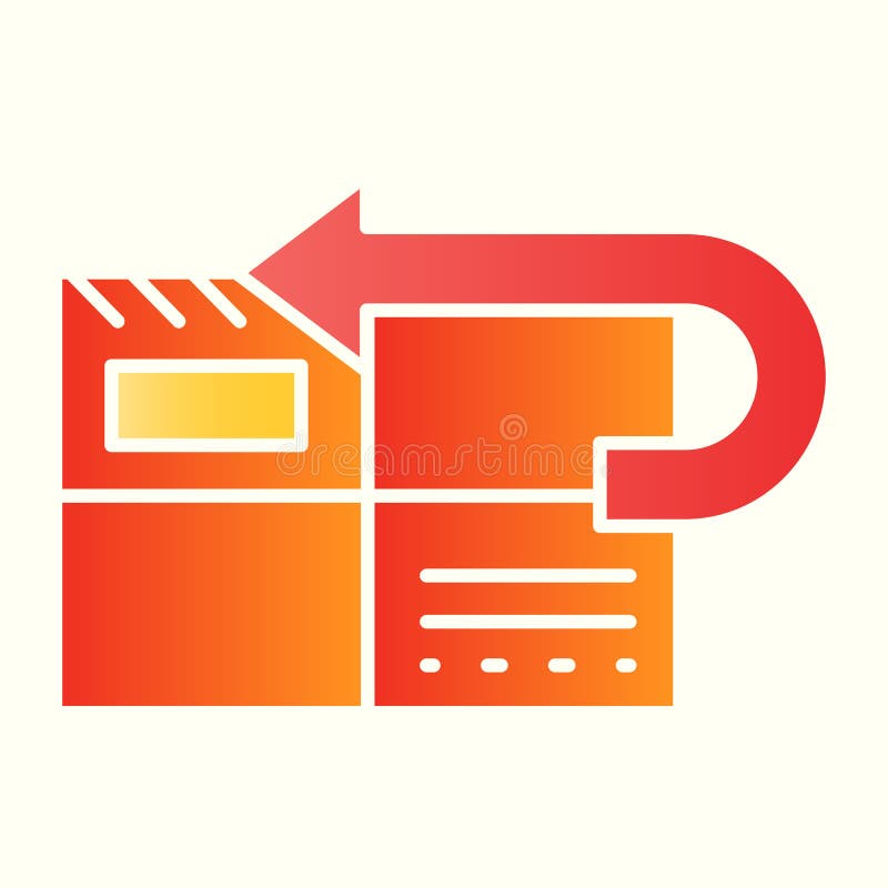 Return To Sender Line Icon. Returned Mail, Envelope with Curved Arrow ...