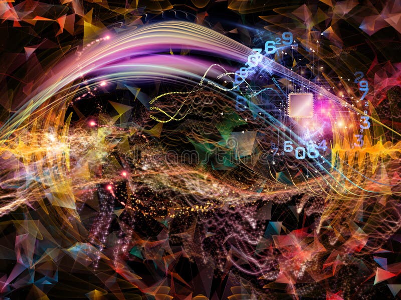 Return of Virtual World stock illustration. Illustration of calculation ...