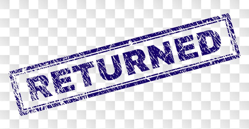 Grunge RETURNED Rectangle Stamp Stock Vector - Illustration of design ...