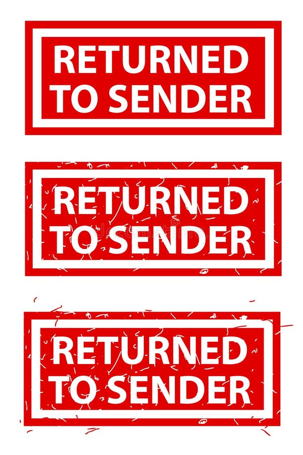 Returned To Sender, Simple Vector Rust Dirty Red Simple Rectangle ...