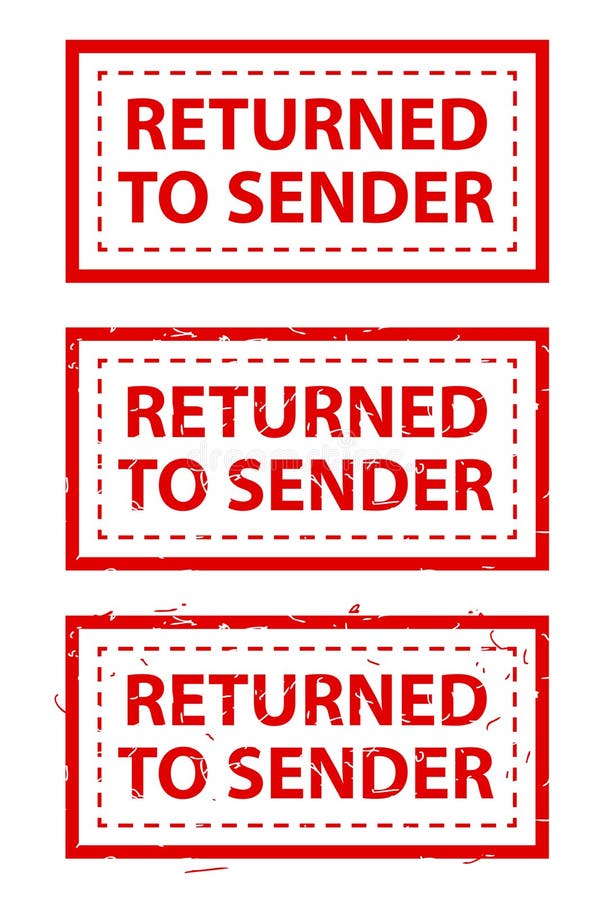 Returned To Sender, Simple Vector Rust Dirty Red Simple Rectangle ...
