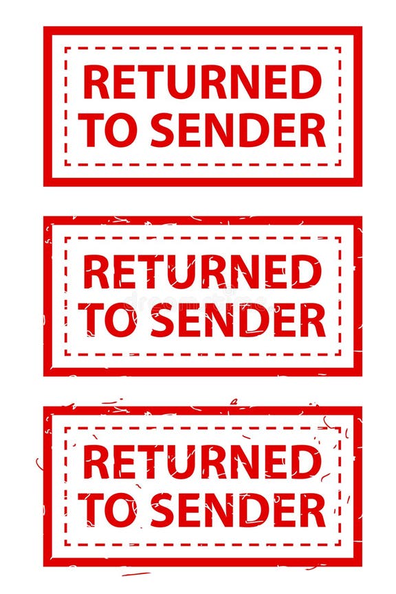 Returned To Sender, Simple Vector Rust Dirty Red Simple Rectangle ...