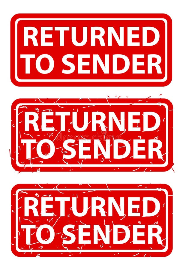Returned To Sender, Simple Vector Rust Dirty Red Simple Rectangle ...