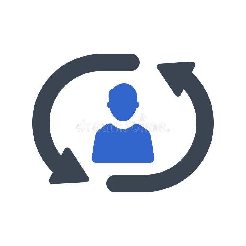 Returning Visitor Icon stock vector. Illustration of retention - 319459395