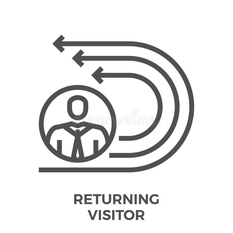 Returning, Visitor, Returning Visitor, Digital Grey Logo Design and ...