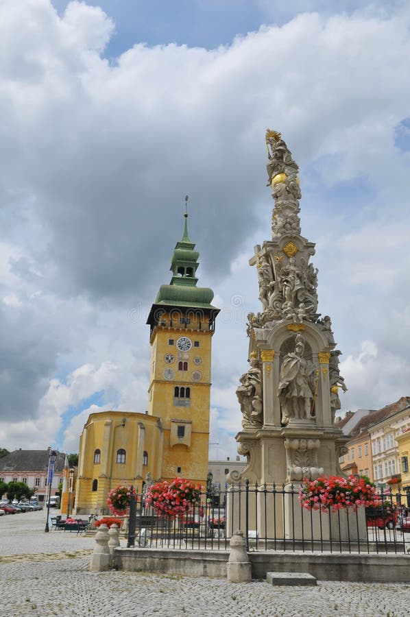 Retz in Austria stock image. Image of town, flowers, historic - 23263801